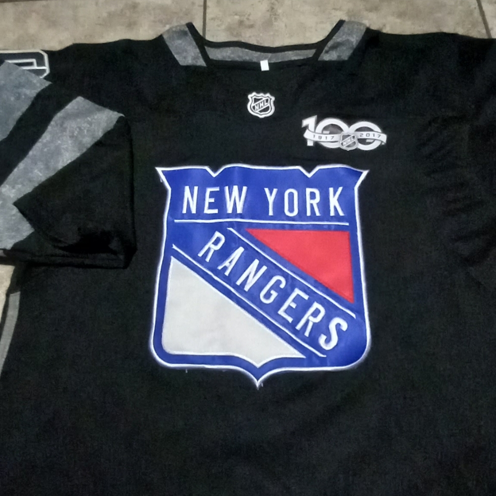 Authentic Ny Rangers 100th Anniversary Adidas Jersey - Gem